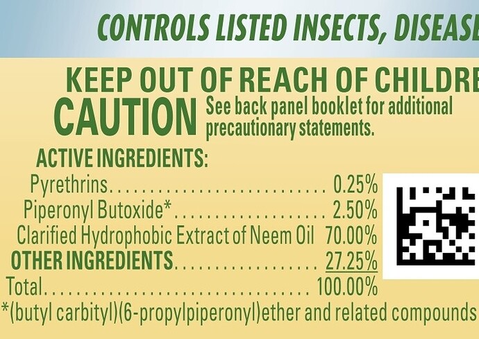 Permethrin on fruiting trees and bushes - General Fruit Growing ...