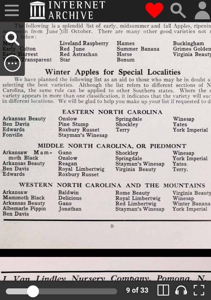 Old Catalog for Southern Apples List - General Fruit Growing - Growing ...
