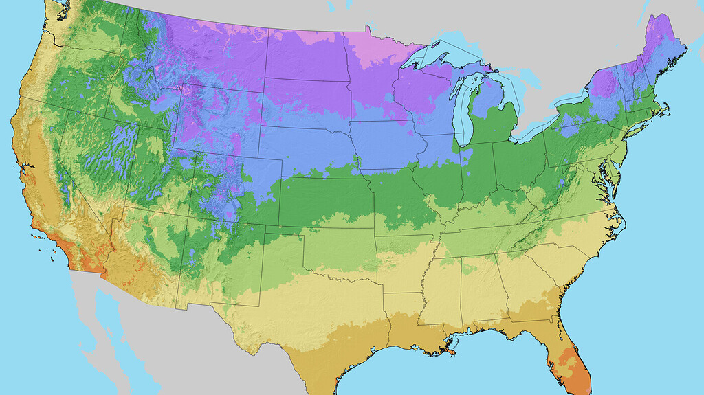 USDA Updates Map - General Gardening - Growing Fruit