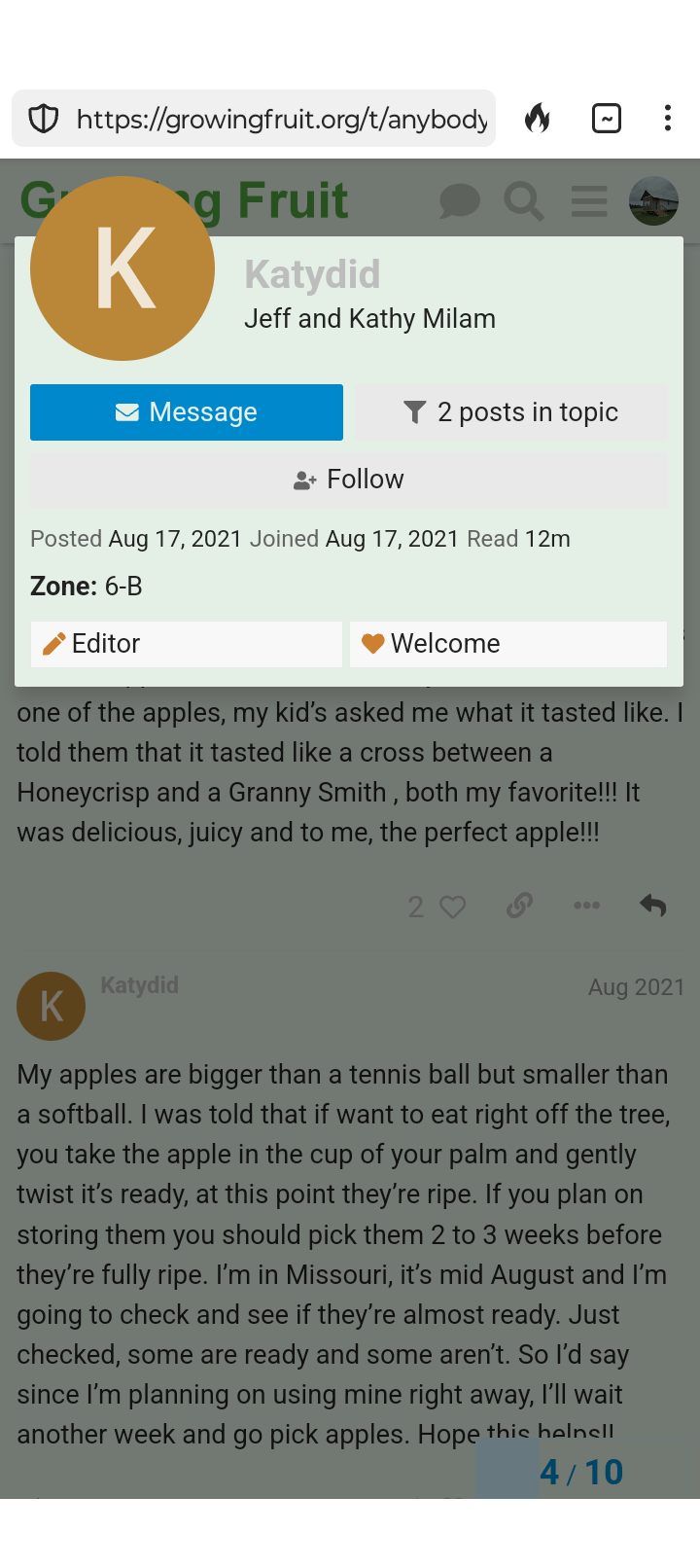 Anybody heard of Milam apples? - General Fruit Growing - Growing Fruit