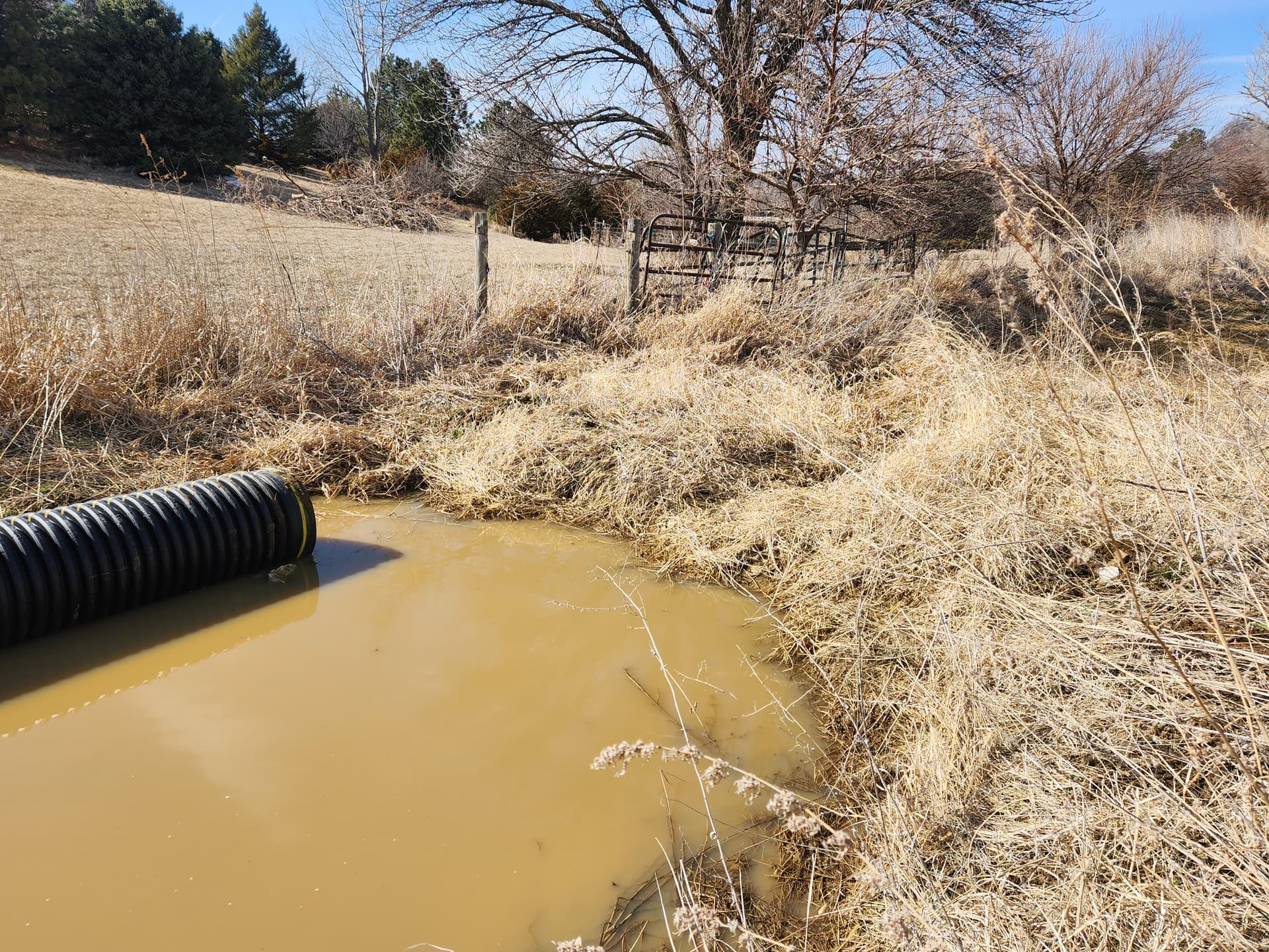 18 inches by 20 feet corrugated culvert pipe with a total of 10 pipes ...