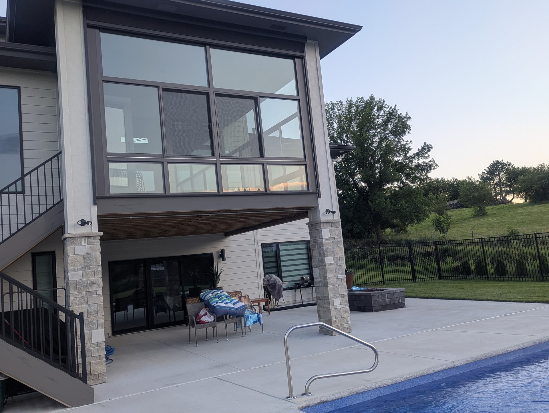 460 SF 4 seasons sunroom finally finished with a 29,000 BTU heat and ...